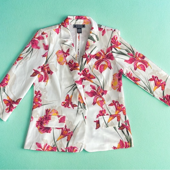Ivanka Trump | Jackets & Coats | Ivanka Trump Womens Floral Blazer ...